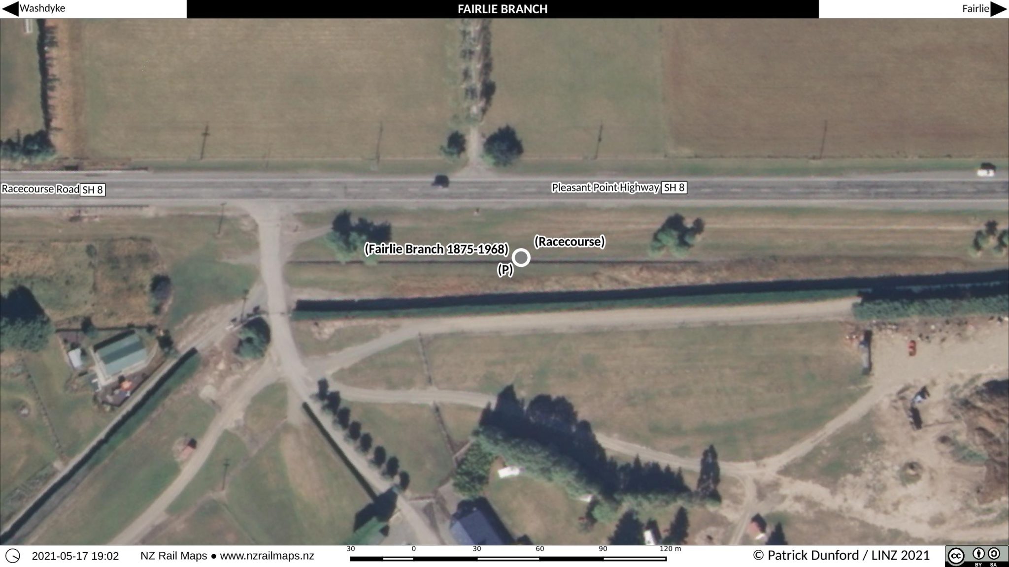 Fairlie Branch Stations [1]: Racecourse – Waitawa – New Zealand Rail Maps